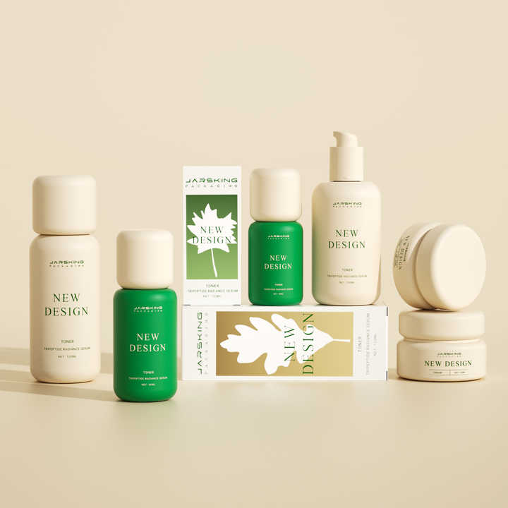 Wholesale Beige Cosmetics Packaging - Elegant Glass Bottles