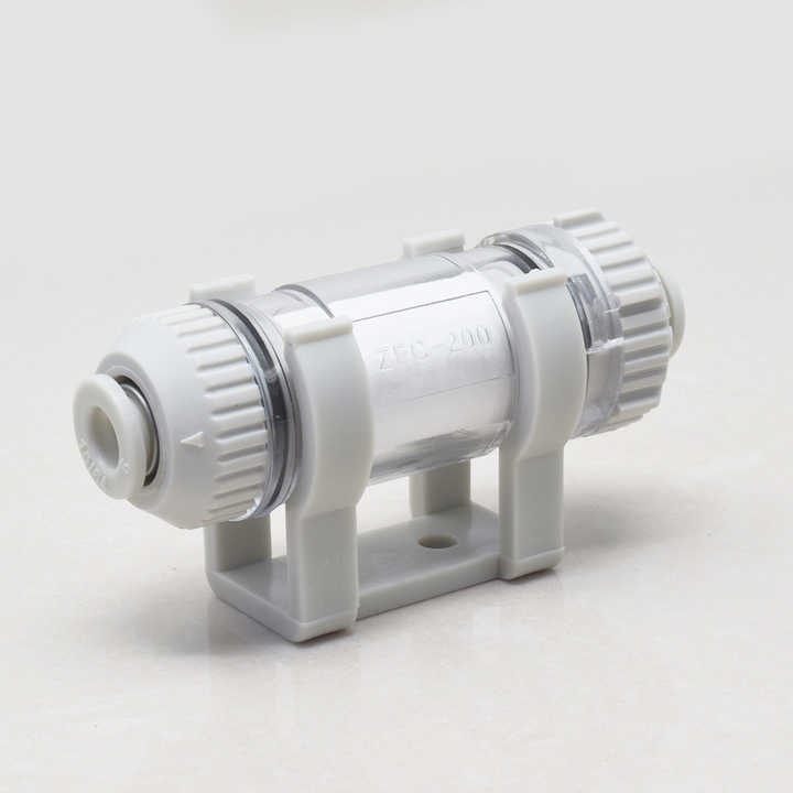 SMC ZFC100 ZFC200 4 6 8mm 음압 필터 공압 소형 진공 펌프 필터 진공 발생기 인라인 에어 필터