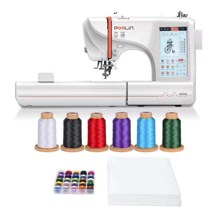 POOLIN EOC05 - Portable DIY Embroidery Machine for Home Use