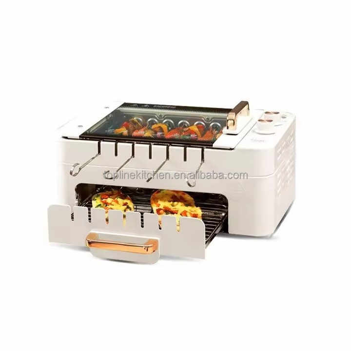 3 in 1 Electric BBQ Kebab Grill Machine Automatic Rotating Skewers ...