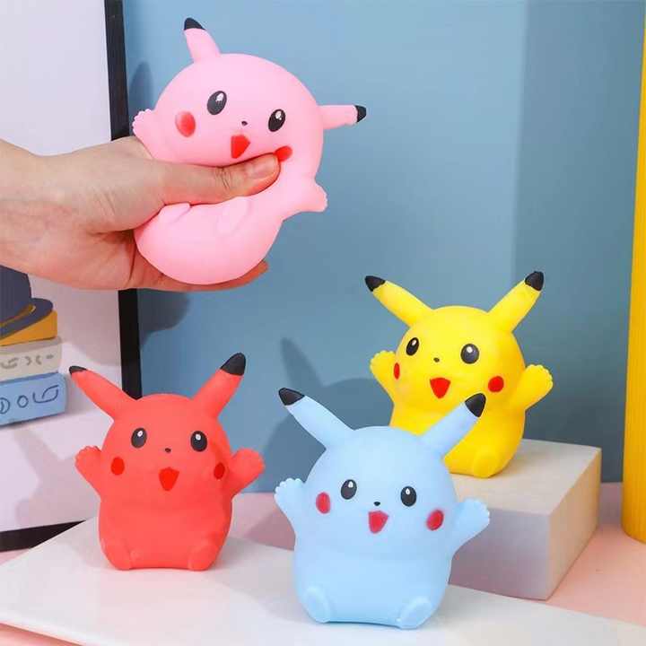 Flour Pikachu Anime Funny Squeezing Ventilating Tricking Pikachu ...