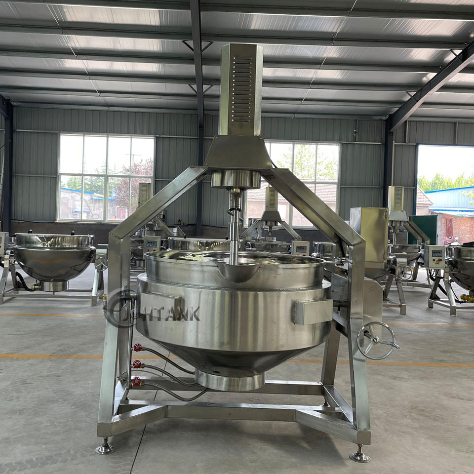 Tilting Double Jacketed Mixers Cooking Mixer Machine With Agitator ...