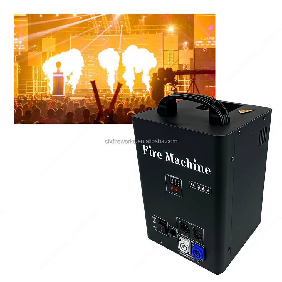 Spectacular Flame Column Fire Machine Wedding Shows DMX Power Control ...