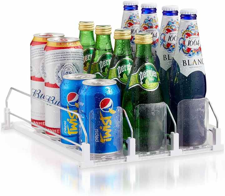 Self-Pushing Drink Organizer Sliding Can Feeder Soda Dispenser for ...