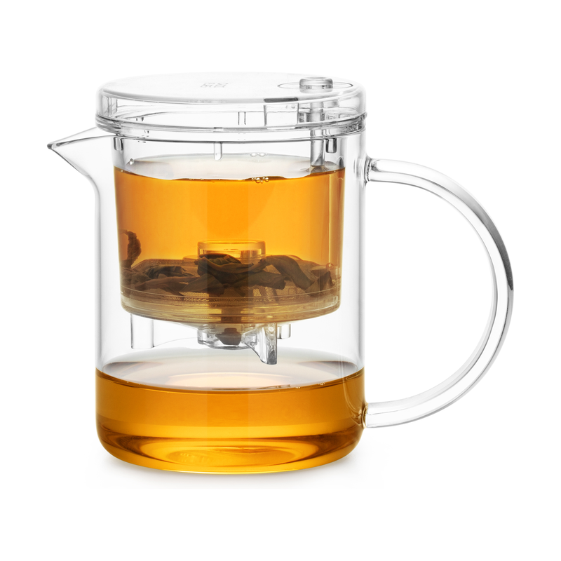 Easy Use Tea Maker Pot Clear Borosilicate Glass Teapot with Removable ...