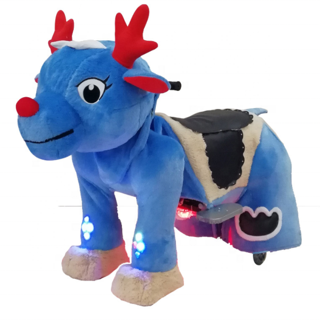 Hot Sale Coin Operated Electric Motorized Plush Animal Ride-On Toys ...