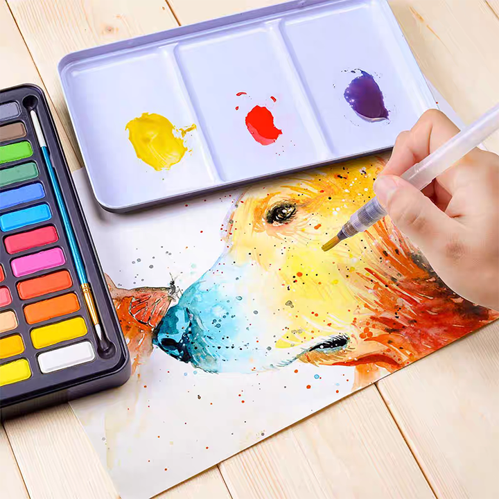Meihui Art 36 Watercolor Paint Cake Student Quality Solid Watercolor ...