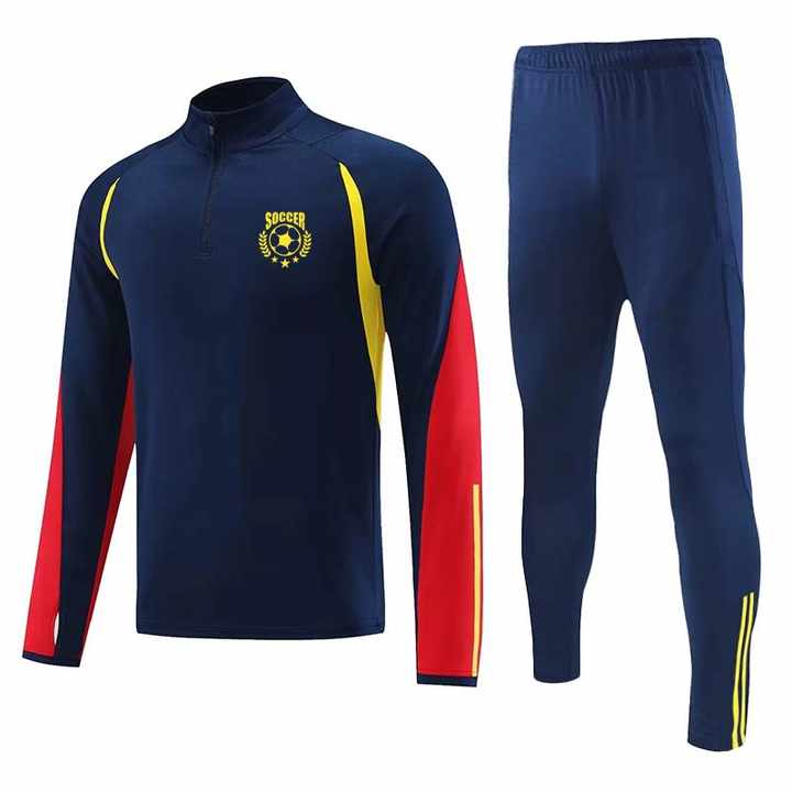 Personalise Custom Soccer Football Jersey Tracksuit Blank Soccer ...