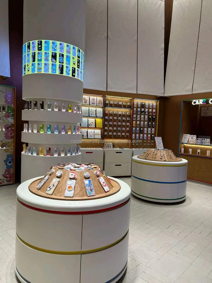 Modern New Design Electronic Products Store Interior Wood Painted Cell ...
