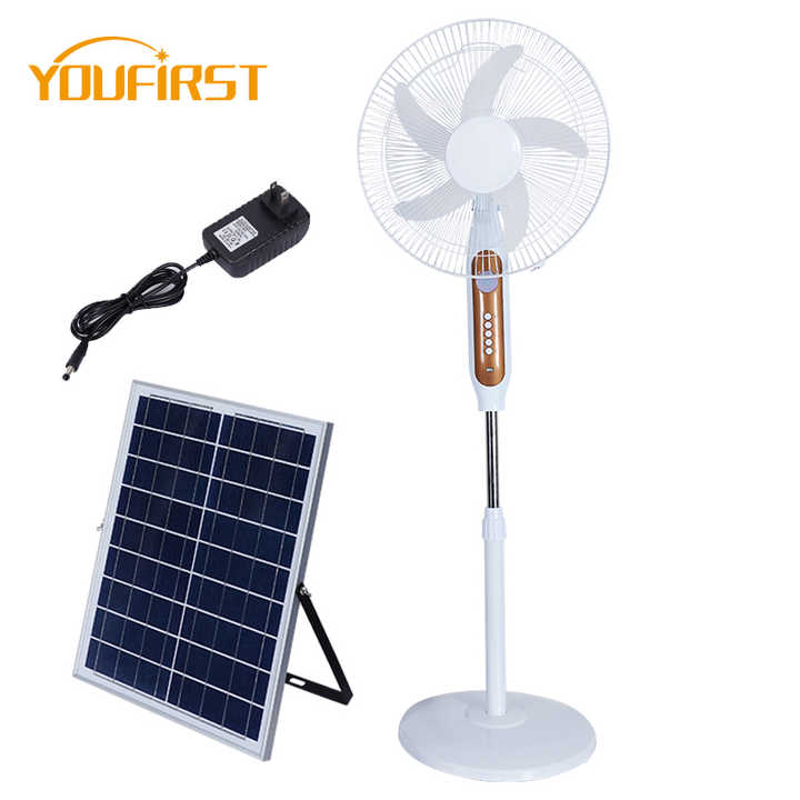 Low Noise Solar Floor Fan - Efficient Cooling Solutions