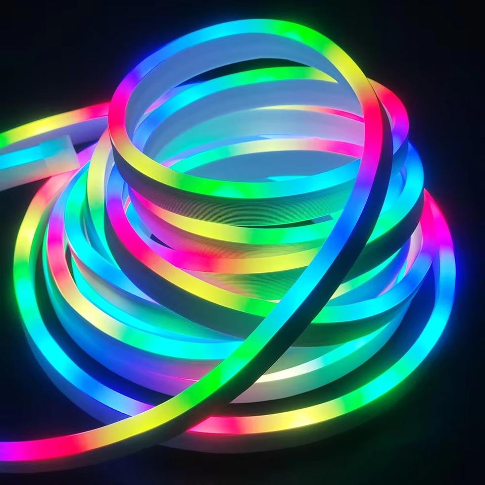 Outdoor Waterproof RGB Neon Light Strip IP67-Rated LED Lighting 2-Year ...