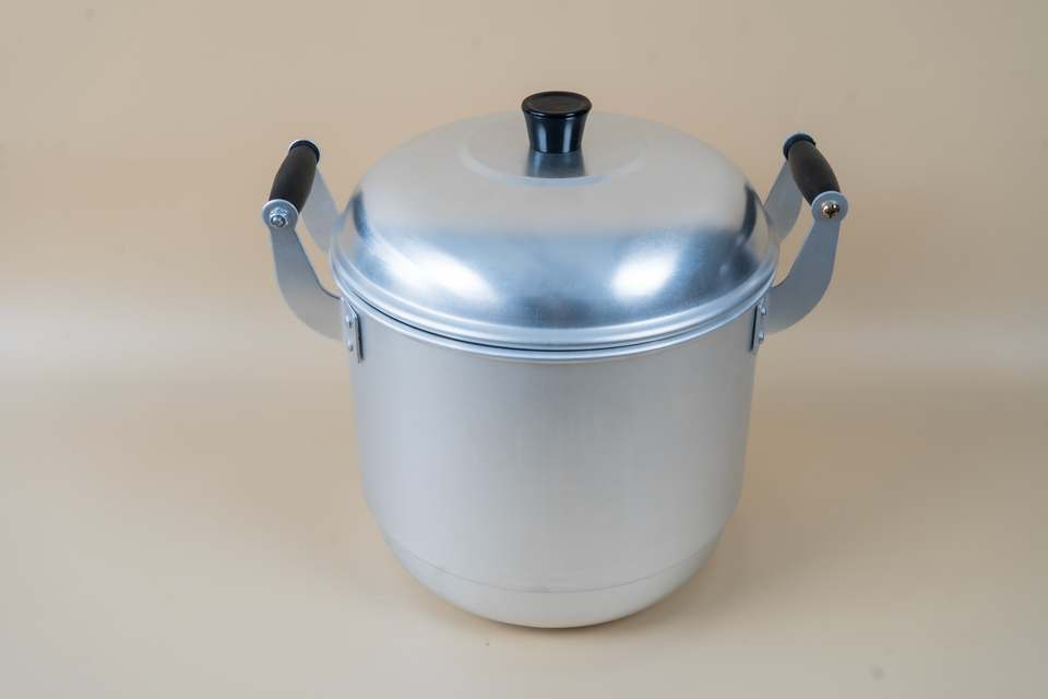 Durable Uncoated Aluminum Steamer Pot with Lid and Steamer Rack ...
