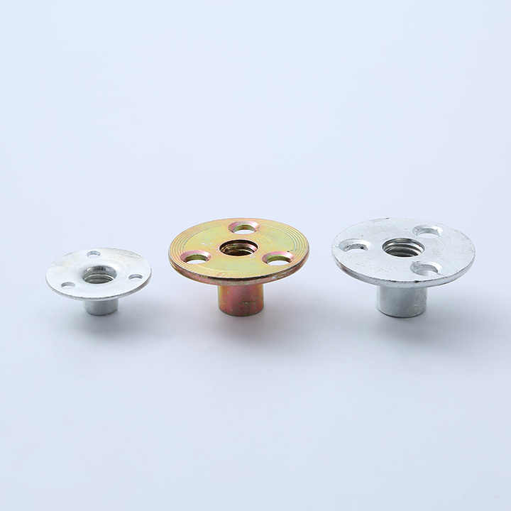 M6 M8 M10 M12 Iron Plate Lock Nut for Wood Furniture Splint Lock Nut Sofa Foot Lock Galvanized ...