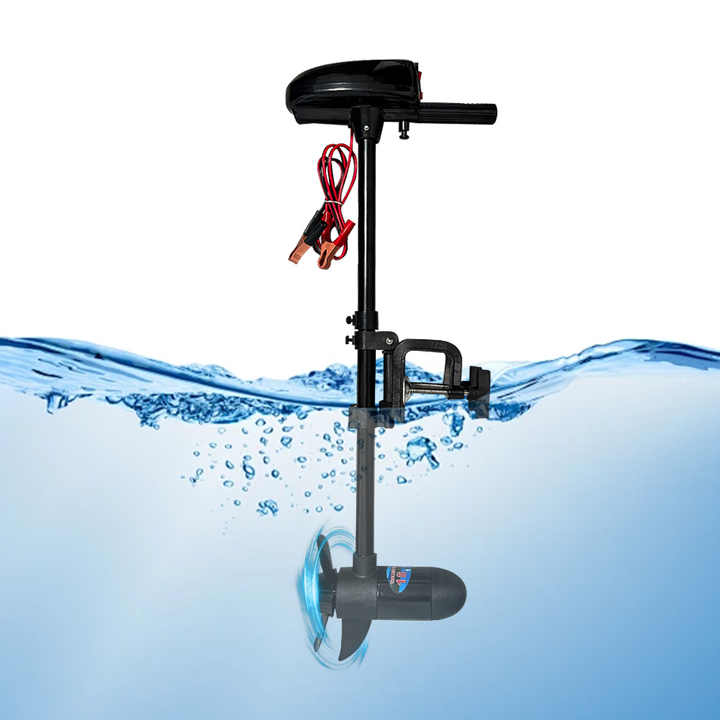 12V 18LB Brush Electric Outboard Motor for Kayaks & Canoes