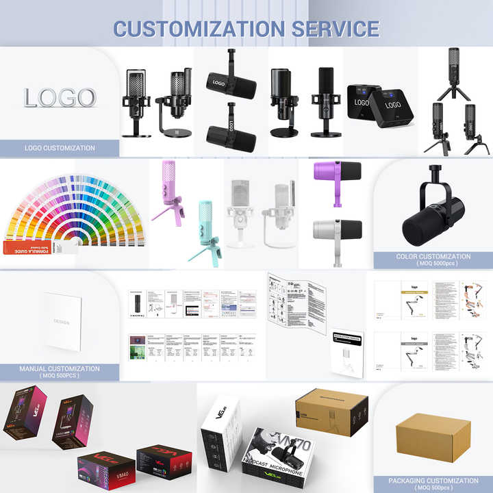 FDUCE SL40 Vocal Podcast XLR USB Dynamic Microphone