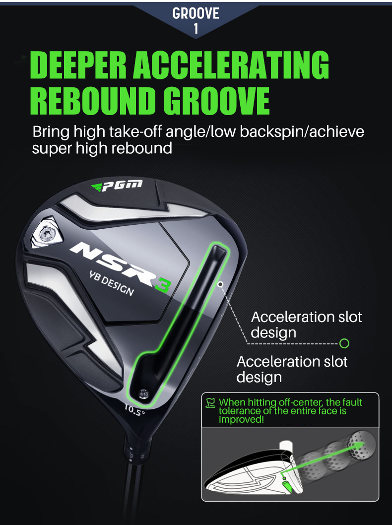 PGM MG033 golf driver large adjustable high rebound golf club driver-企业官网