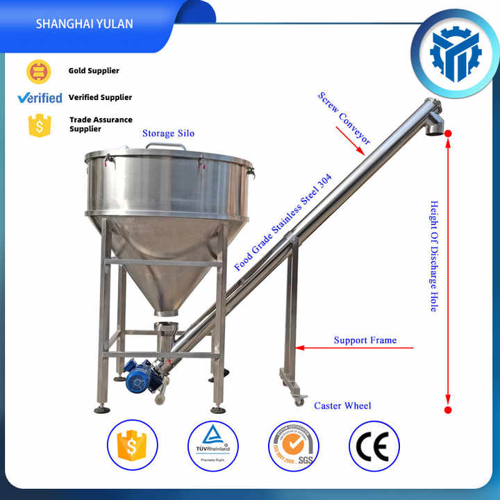 Food Grade Stainless Steel Storage Tanks for Maize & Corn
