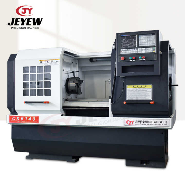 CK6140 Mini CNC Lathe Machine Flat Bed Horizontal Design with Medium Duty Machining Capacity for ...