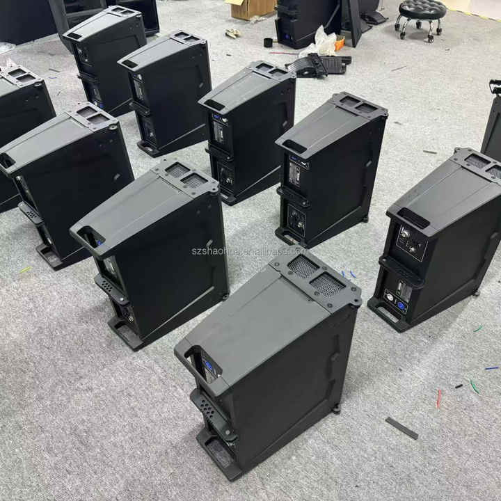 HDL 26-A Dual 6 Inch 2 Way Active Line Array Speakers DJ Stage Sound System PA Audio Passive ...