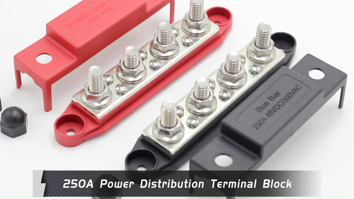 48V 250A Heavy Duty Power Distribution Terminal Block