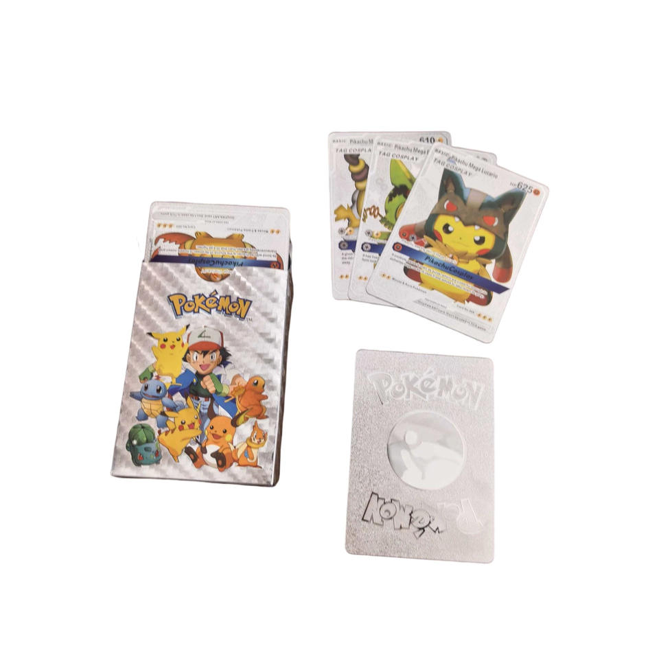 Pokémon Cards Rainbow Gold Card PTCG English Pokémon Gold Foil Card ...