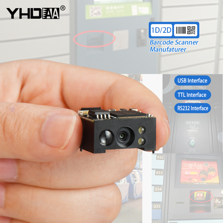 2D Fixed Mount Qr Code Reader Lector Codigo De Barras USB RS232 TTL ...