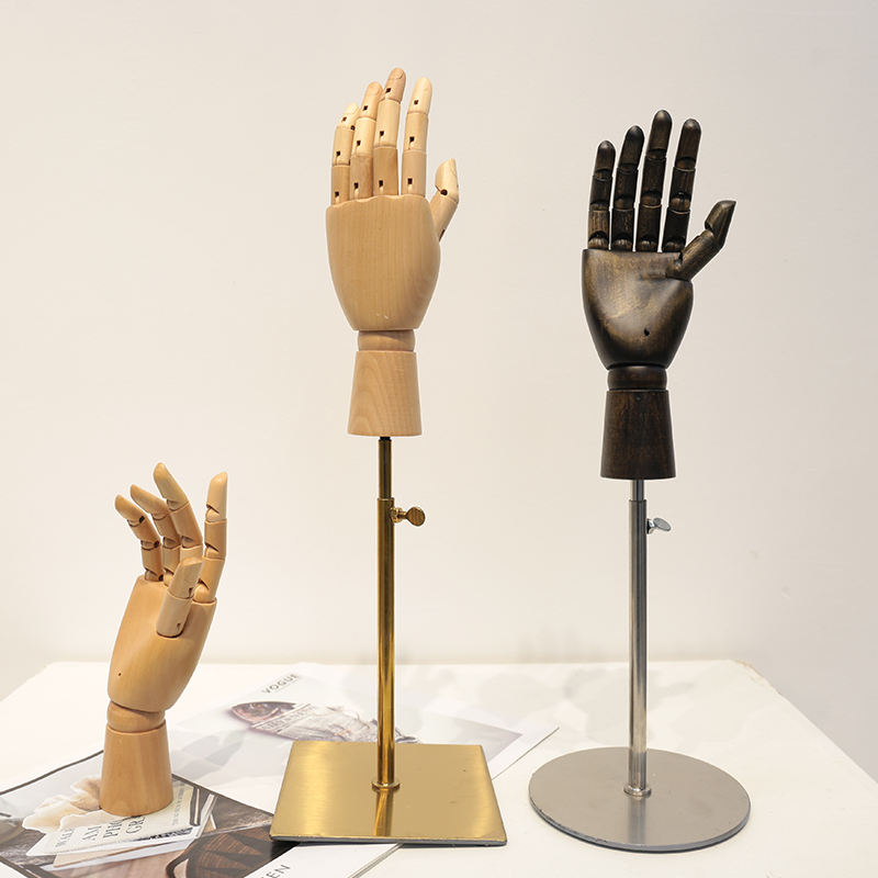 Wholesale Solid Wood Hand Mannequin with Realistic Glove Display Stand ...
