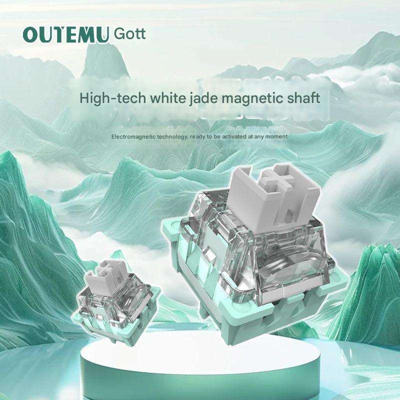 Magnetic Switch White Jade Magnetic Switch Keyboard DIY Outemu Switches ...