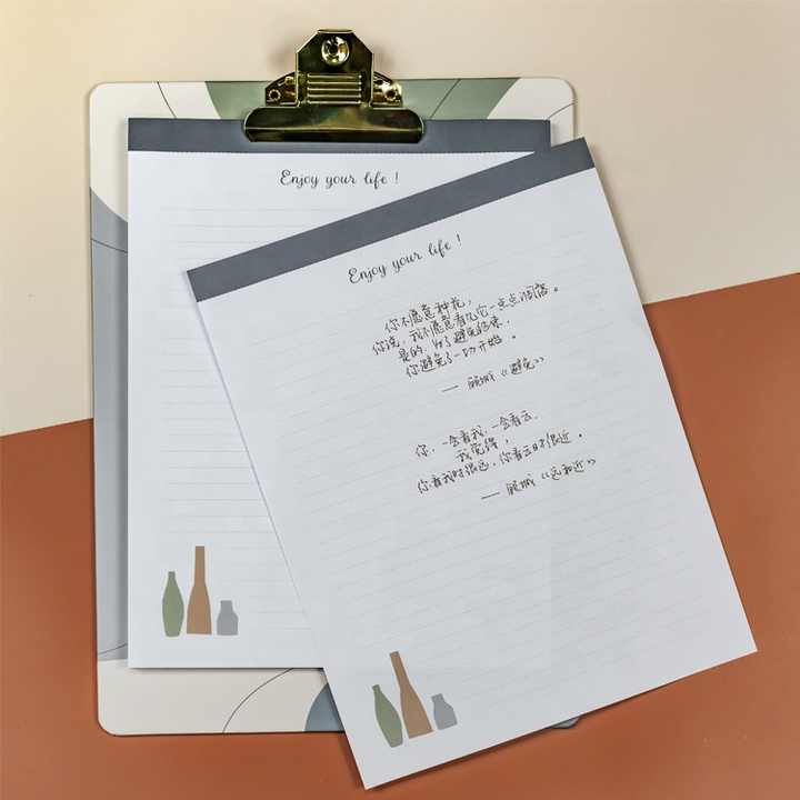 Custom Clipboard Pad - Writing Board with Fasteners