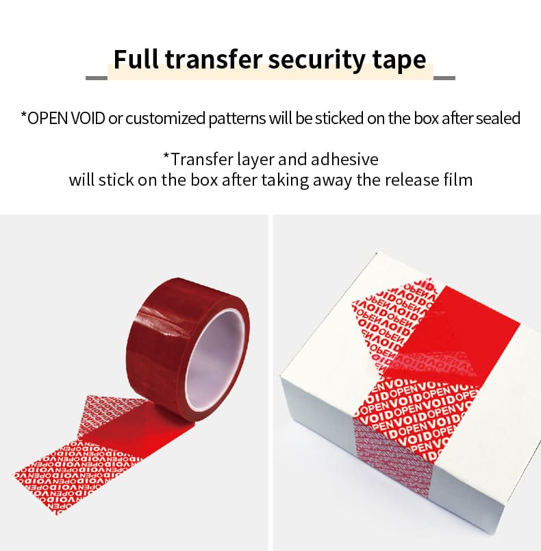 Tamper Proof Security Void Opened Tape Supplier