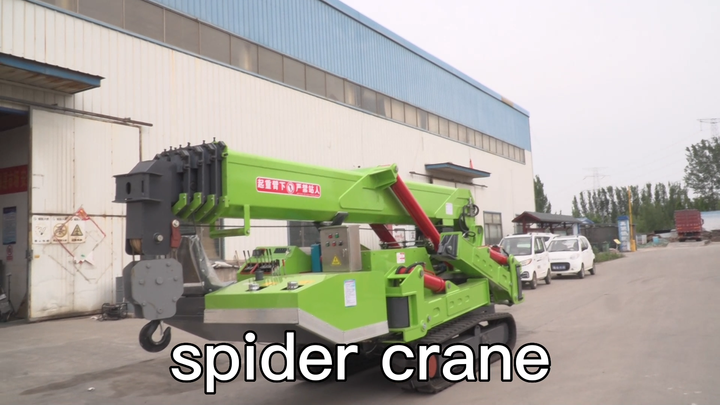 Mini Telescopic Crawler Lifting Crane 1.2ton Spider Crawler Jib Crane ...
