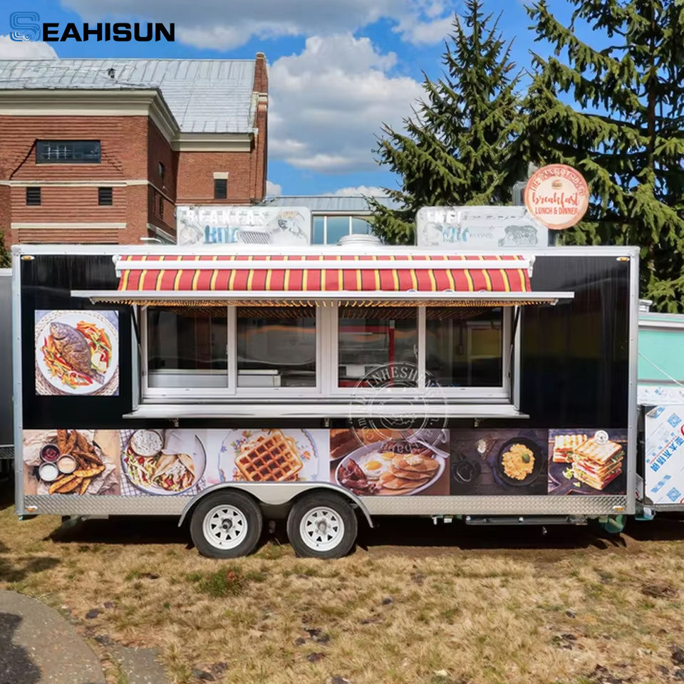 Fried Chicken Mobile Kitchen Food Trailer Pizza Burgers Trailer Truck ...