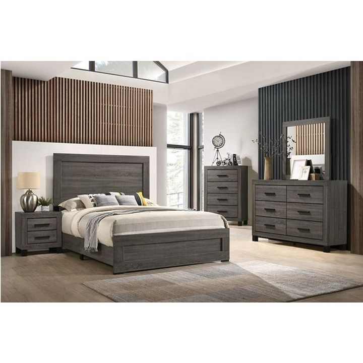 Classic Hot Selling Bedroom Furniture Set With Wooden Bed Frame Double ...