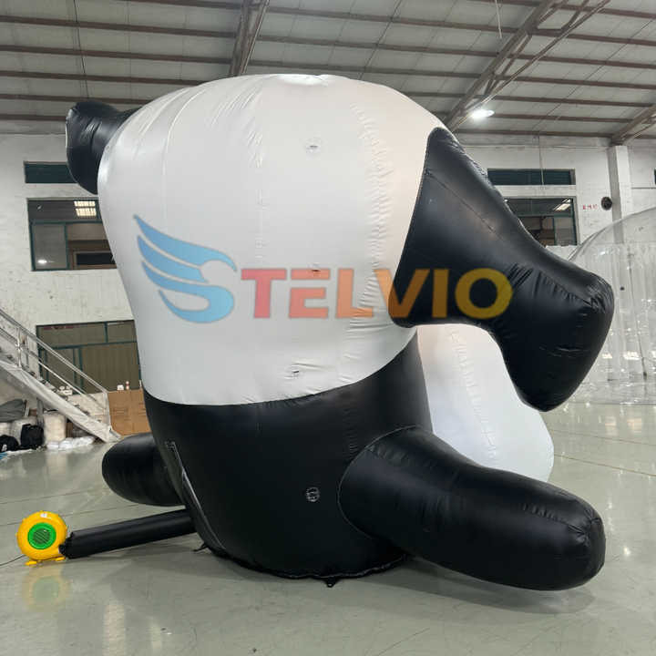 Giant Inflatable Panda Cartoon Character Mascot Inflatables Fall Down ...