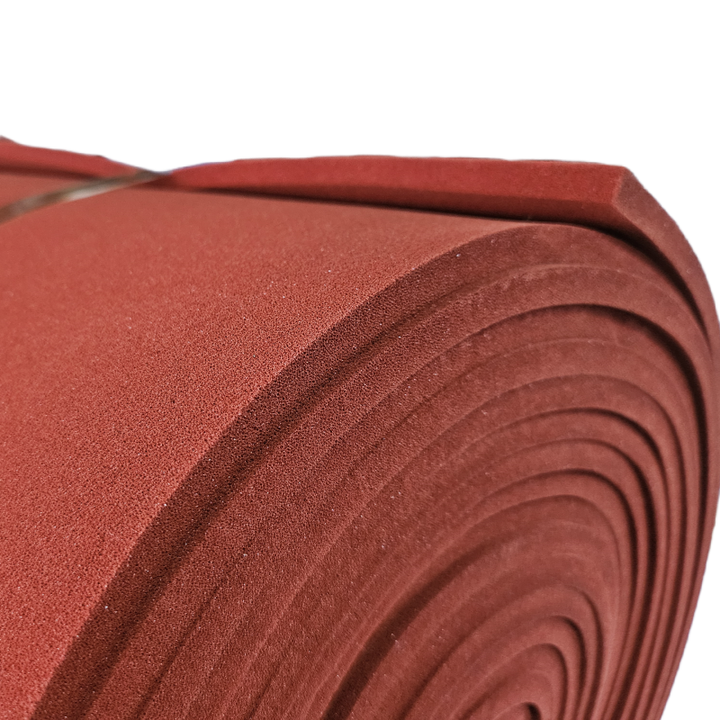Heat Resistant Red Silicone Foam - Ideal for Sealing Strips