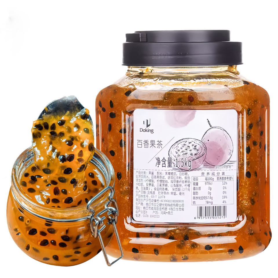 Doking Factory Sells Bubble Tea Raw Material 1.5kg Passion Fruit Tea ...