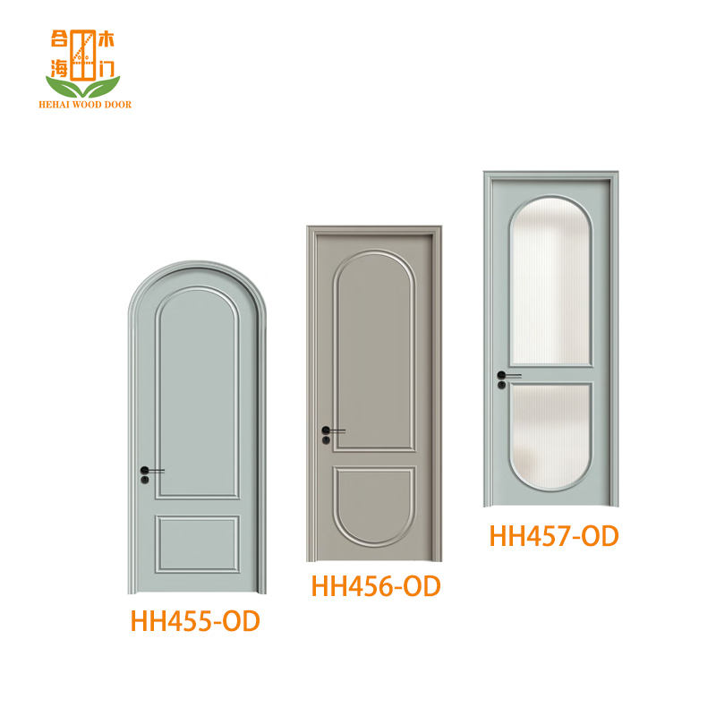 HEHAI Modern Solid Oak Wood Interior Front Door-Well Sealed ...