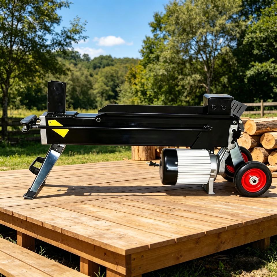 New Electric Hydraulic Firewood Chopper Small Domestic Wood Chopper ...