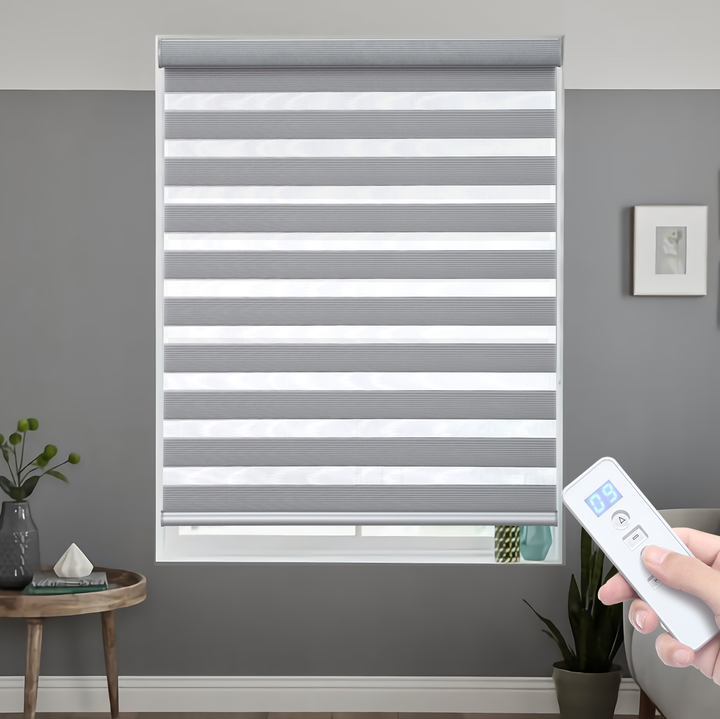 Custom Skylight Smart Automation Window Wifi Zebra Shades Factory Zebra Blinds Motorized ...