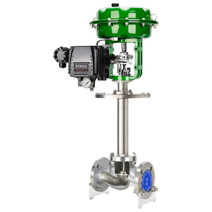 Bellows Cryogenic Pneumatic Flow Control Globe Valve Flange ANSI 300 ...