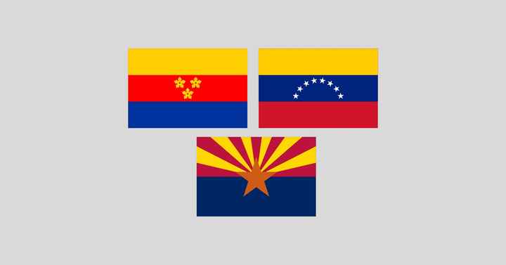 Custom Polyester Flags for Countries with Blue, Yellow & Red Colors