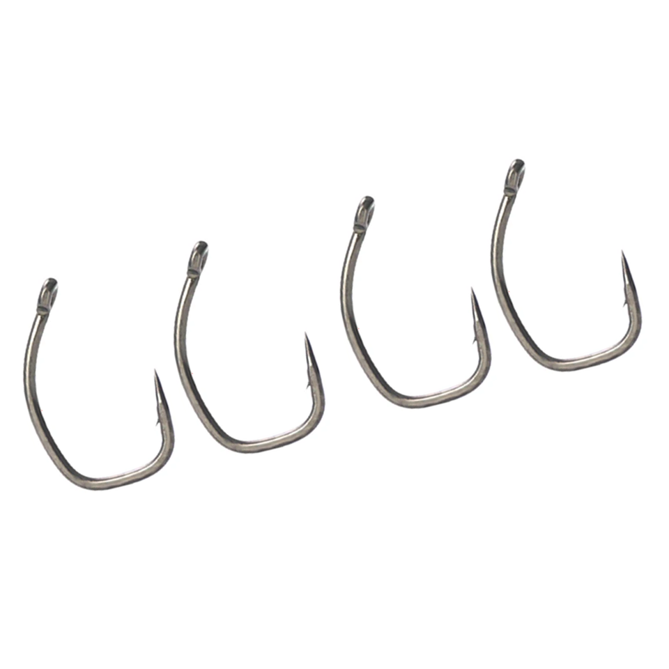 500 Pieces in Bulk Carp Fishing Hooks With Eye Micro Barb High Carbon ...
