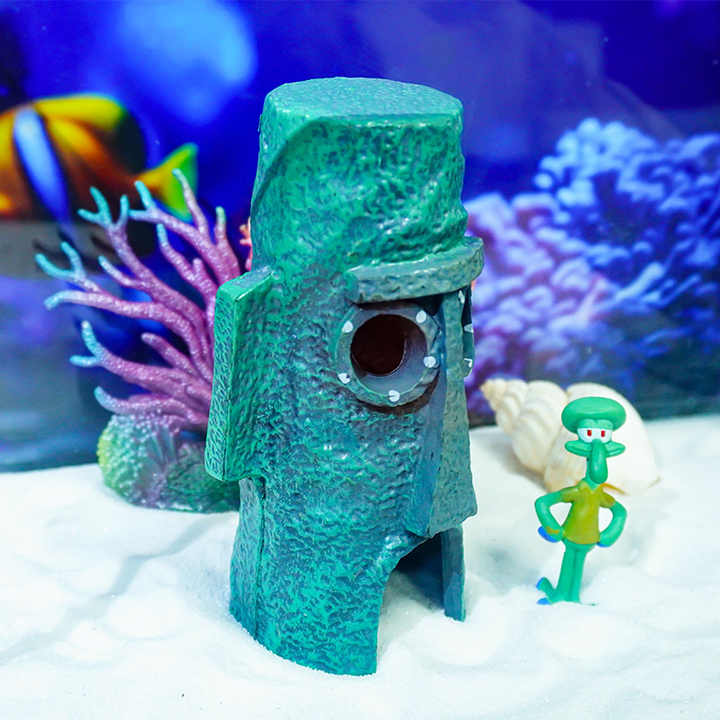 Factory Price Squidward's Home Cartoon SpongeBob Aquarium Decoration ...