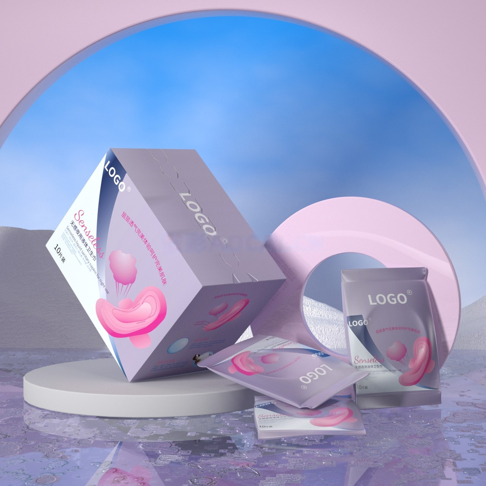 Paper Boxes for Sanitary Pad Tampon Menstrual Cup Care Container ...