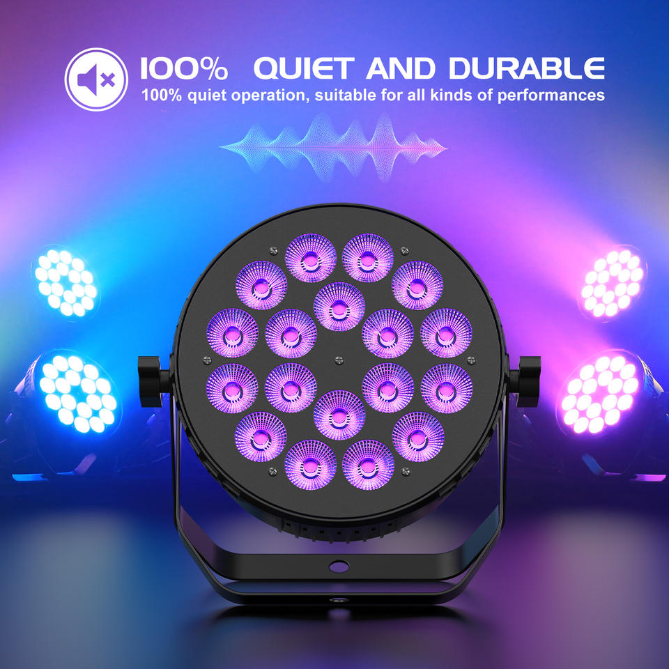 18X8W RGBW LED Stage Par Light with DMX512 Control for Events, Weddings ...