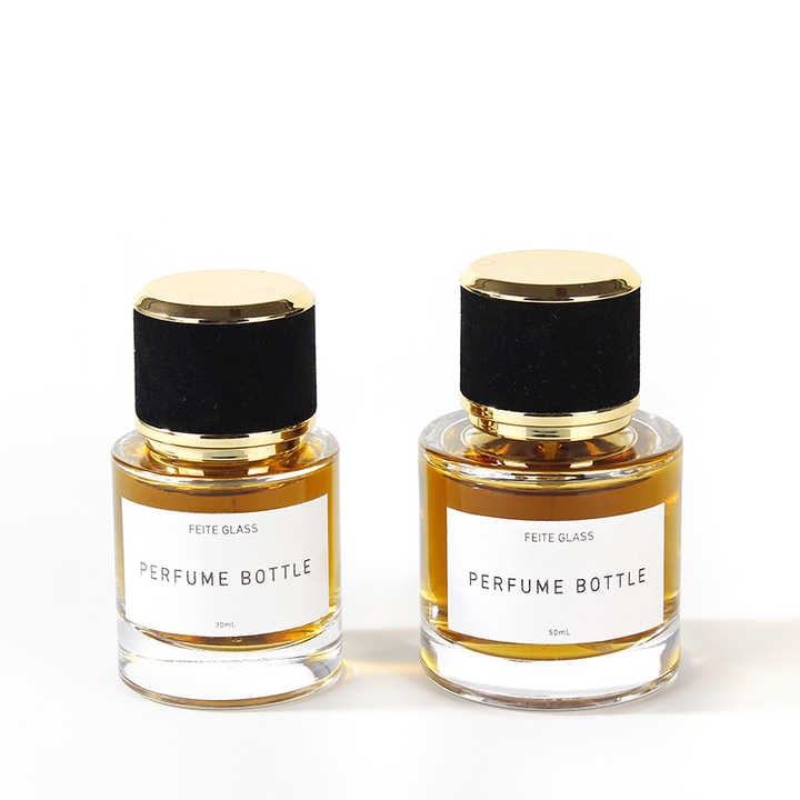 Luxury Heavy Glass Perfume Bottle 50ml Cylinder Parfum Botol 30ml Empty ...