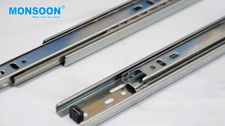 stainless steel full extension telescopic rail bottom mount drawer ...