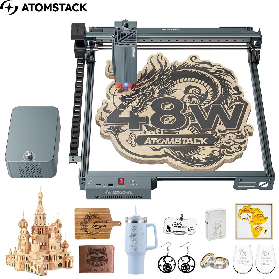 A40 Pro V2 Portable Wood Acrylic Paper Laser Cutting Machine 385x400mm ...