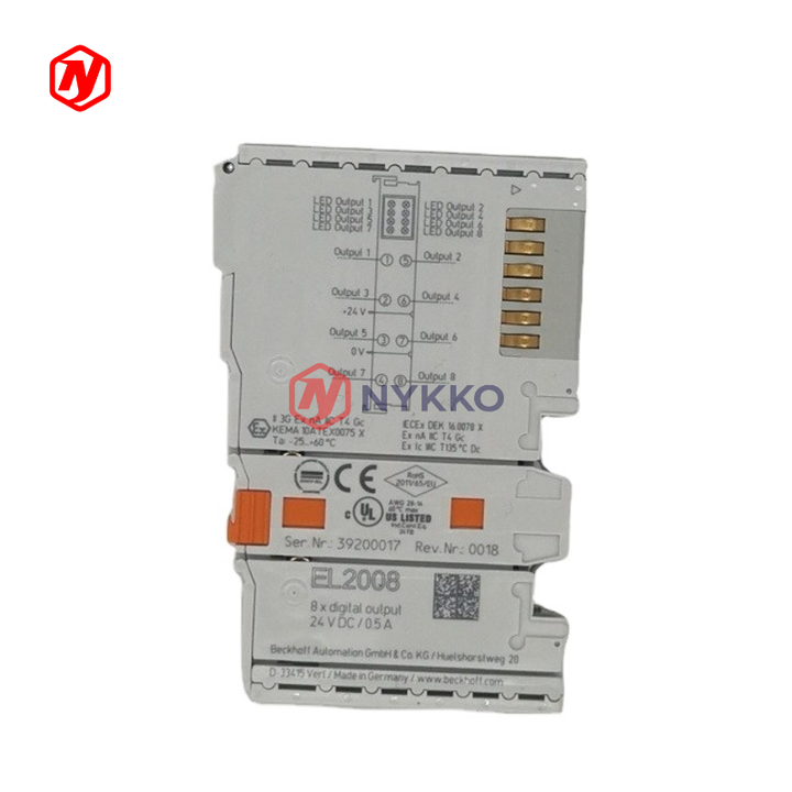 Beckhoff El2004 | Ethercat Terminal,4-channel Digital Output Module ...
