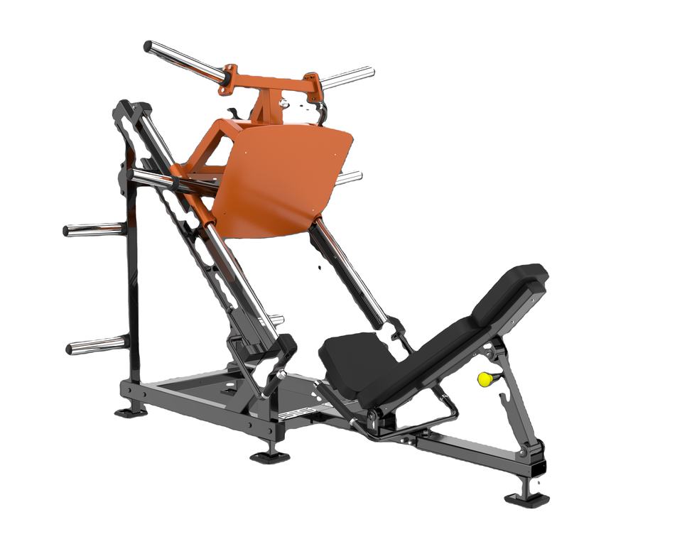 Plate Loaded Steel Incline Squat Machine (45) Commercial Fitness ...